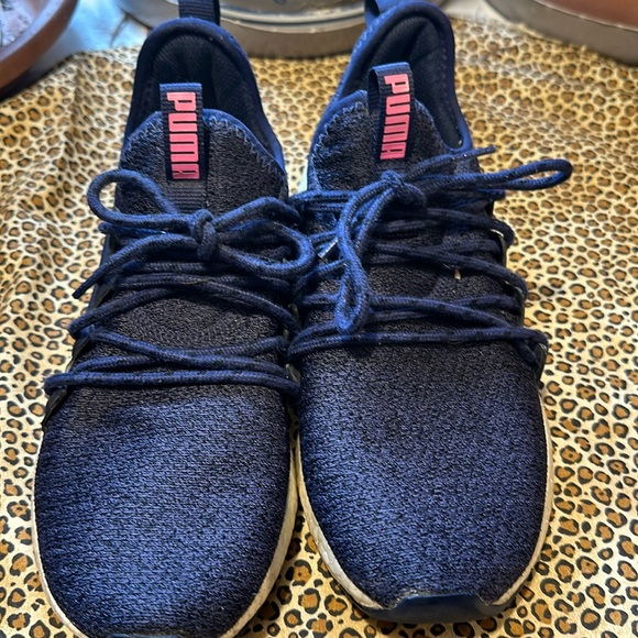 Puma | Shoes | In Great Condition Ladies Puma Navy W Pink Trim On The ...